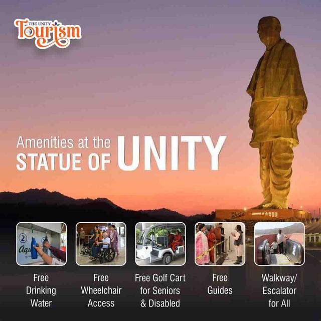 Statue Of Unity Express Entry With | The unity tourism